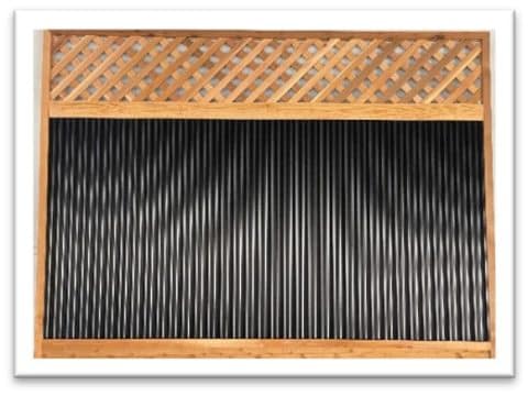 Diagonal Metal Fence Panel - Weatherwise Timber Products